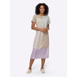Sieh an! Kleid in ecru-beige-bedruckt | Gr.: 38