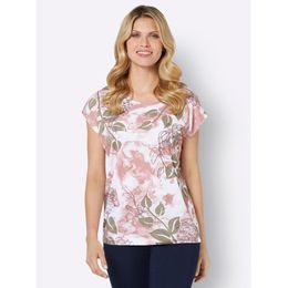 Sieh an! Shirt in wei&szlig;-hortensie-bedruckt | Gr.: 42
