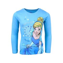 Langarmshirt Disney Princess Cinderella in Hellblau | Gr.: 116