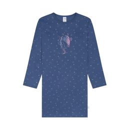 Schiesser Nachthemd Horse World in jeansblau | Gr.: 128