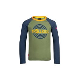 Trollkids Longsleeve Preikestolen in moss/blue | Gr.: 104