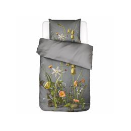 Essenza Bettw&auml;sche Ficaria Satin in Grey | Gr.: 200x200 (2x 80x80 cm)