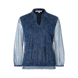 More & More More & More Bluse in Dunkleblau/ Schwarz | Gr.: 36