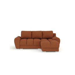 Höffner Ecksofa Peebles kupfer Maße (cm): B: 256 H: 90 » Höffner