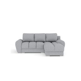 Höffner Ecksofa Peebles grau Maße (cm): B: 256 H: 90 » Höffner
