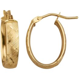 Firetti Paar Creolen »Schmuck Geschenk Gold 375 Ohrschmuck Ohrringe Struktur« gelbgoldfarben Diese edlen Gelbgold Creolen sind die passende...