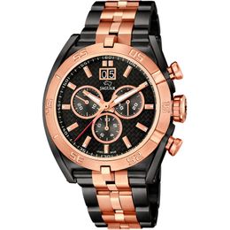 Jaguar Chronograph »Special Edition« Armbanduhr, Quarzuhr, Herrenuhr, Saphirglas, Stoppfunktion, Swiss Made schwarz-roségoldfarben Schicker...
