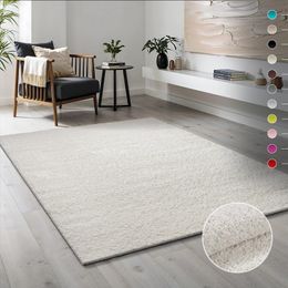 Sanat Hochflor-L&auml;ufer &raquo;LOCA&laquo; rechteckig 30 mm H&ouml;he Wohnzimmer, Langflor, Shaggy, Schlafzimmer beige Kunstfaser