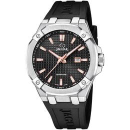 Jaguar Quarzuhr &raquo;Executive&laquo; Armbanduhr, Herrenuhr, Saphirglas, Swiss Made, bis 10 bar wasserdicht schwarz-schwarz Geschmackvolle Herrenarmbanduhr