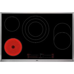 AEG Elektro-Kochfeld &raquo;HKA8578RAD %RESET%949598125%RESET%&laquo; 9 Stufen + Booster, Timer,Br&auml;terzone, Haubenautomatik, Made in Germany schwarz Elektro-