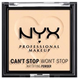 NYX Puder »Professional Makeup CSWS Mattifying Powder« Verschmiert nicht, deckt zuverlässig, setzt sich nicht ab, mattierend. 01 Fair Puder von NYX
