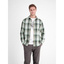 Lerros Langarmhemd »Karohemd für Herren« NORDIC OLIVE 3XL - Normal- und Kurzgrößen Normal- und Kurzgrößen 3XL REGULAR FIT (normale Passform)