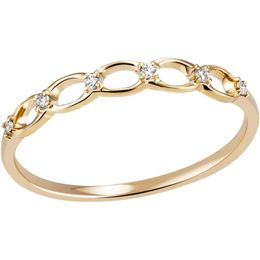 Firetti Fingerring »Schmuck Geschenk Gold 585 Goldring Damenring« mit Brillanten gelbgoldfarben 52 Hier kommt ein filigraner Eyecatcher - ein...