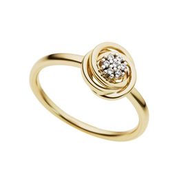 Firetti Diamantring »Schmuck Geschenk Gold 333 Damenring Goldring Diamant« mit Brillanten gelbgoldfarben-weißgoldfarben 19 Schicker Damenring in...