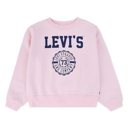Levi's Kids Damen Levi's Kids Sweatshirt &raquo;LVG COLLEGIATE CREW&laquo;, mit Markenprint, for Girls rosa 4 (104)