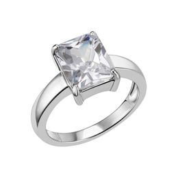 Firetti Fingerring »Schmuck Geschenk Silber 925 Silberring Cocktailring Ice Cube-Optik« mit Zirkonia (synth.) silberfarben-kristallweiß 58 Zeitlos...