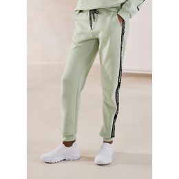 French Connection Sweathose mit seitlichen Kontraststreifen und Logodruck grün 36/38 - N-Gr N-Gr 36/38 Sweatpants mit seitlichen Eingrifftaschen