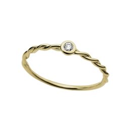 Firetti Solitärring »Schmuck Geschenk Gold 333 Damenring Verlobungsring Goldring Solitär« mit Brillant gelbgoldfarben 16 Eleganter Solitärring