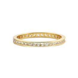 Bruno Banani Fingerring »Schmuck Geschenk Silber 925 Damenring Memoire Regenbogen« mit Zirkonia (synth.) gelbgoldfarben-kristallweiß 59 Edler...