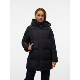 Véro Moda VERO MODA Steppjacke »VMLEONIELEA DOWN JACKET NOOS GA« mit Kapuze Black S S Lange Pufferjacke von Vero Moda
