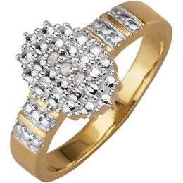 Firetti Diamantring »Schmuck Geschenk Silber 925 Damenring Ring« mit Diamanten gelbgoldfarben-silberfarben 62 Elegant und modisch: Dieser Diamant...