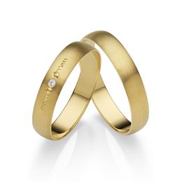 Firetti Trauring »Schmuck Geschenk Gold 375 Hochzeit Ehering "LIEBE"« Made in Germany, wahlweise mit oder ohne Brillant gelbgoldfarben 63...
