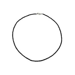 Firetti Kette ohne Anhänger »Schmuck Geschenk Silber 925 Halsschmuck Halskette Spinell« Made in Germany - mit Spinell silberfarben-schwarz 42...