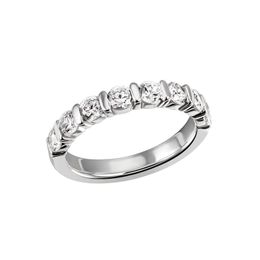 Firetti Fingerring »Schmuck Geschenk Silber 925 Silberring Ring Memoire-Optik glitzernd« mit Zirkonia (synth.) silberfarben-kristallweiß 54...