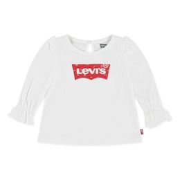 Levi's Kids M&auml;dchen Levi's Kids Langarmshirt &raquo;LVG BATWING LS FASHION&laquo; mit Batwing-Logo, for GIRLS wei&szlig; 24M (92)