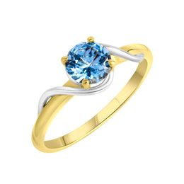 Firetti Fingerring »Schmuck Geschenk Silber 925 Silberring Silberring blau« mit Spinell (synth.) gelbgoldfarben-silberfarben-hellblau 60 Zeitlos...