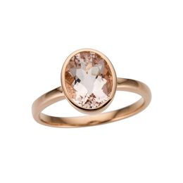 Firetti Goldring »Schmuck Geschenk Gold 585 Damenring Goldring Edelstein Farbstein« mit Morganit roségoldfarben-rosa 16 Schimmernder Damenring,...