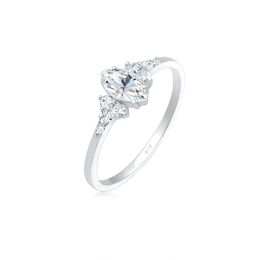 Elli Verlobungsring »Marquise Design 925 Silber, mit Kristallen von Swarovski « Silber 58 mm Glamouröser Ring für Damen