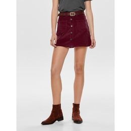 Only Minirock »ONLAMAZING HW CORD SKIRT« Tawny Port M (38) M (38) Cooler Cordrock von Only