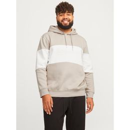 Jack & Jones PlusSize Jack & Jones Plussize Herren Jack & Jones PlusSize Kapuzensweatshirt &raquo;JJELEGACY BLOCKING SWEAT HOOD NOOS PLS&laquo; gelb 6XL