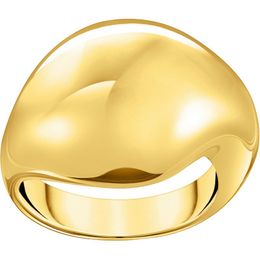 Thomas Sabo Fingerring »in organischer Tropfenform, Bold Elegance« gelbgoldfarben 54 Ring in organischer Tropfenform