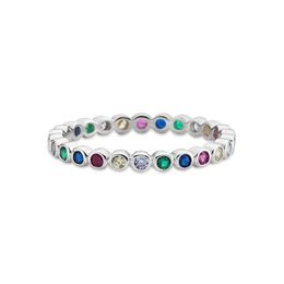 Bruno Banani Fingerring »Schmuck Geschenk Silber 925 Damenring Memoire Regenbogen« mit Zirkonia (synth.)...