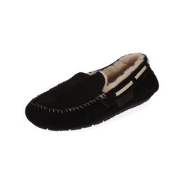 Shepherd Hausschuh »Hausschuhe Veloursleder« Moro 46 46 Verschluss: Schlupfschuh