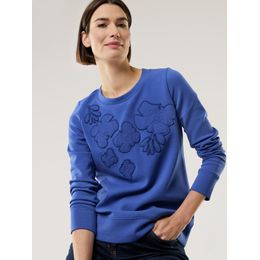 Walbusch Blumenapplication Sweatshirt