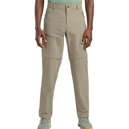 Zip-off-Hose Jack Wolfskin "PICO TRAIL ZIP OFF PANTS M", Herren, Gr. 48, Normalgr&ouml;&szlig;en, beige (stone), Obermaterial: 100% Polyester. Futter: 100% Polyester, Hosen