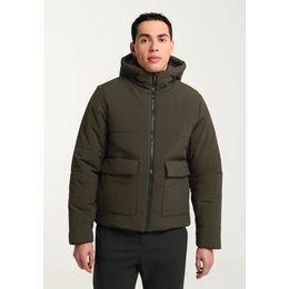 Winterjacke Jack Wolfskin "NORTHERN LITE HOODED JKT M", Damen, Gr. L (52), obsidianmoss, Oberstoff: 100% POLYAMID recycled; Füllung 1: 100% POLYESTER; Futter 1: 100% POLYESTER, Jacken Winterjacke