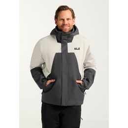 Skijacke Jack Wolfskin "FLOWLINE 2L INS JKT M", Herren, Gr. S (48), beige (palesand), Obermaterial: 100% Polyester; F&uuml;llung: 100% Polyester; Futter: 100% Polyester, Jacken Skijacke