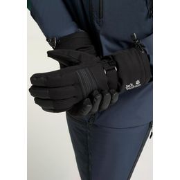 Skihandschuhe Jack Wolfskin "INS SKI GLOVE", Damen, Gr. S, schwarz, Materialmix, Handschuhe