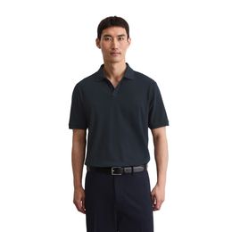 Marc O'Polo Poloshirt MARC O'POLO "aus reiner Bio-Baumwolle", Herren, Gr. XXL, schwarz navy, Obermaterial: 100% Baumwolle, unifarben, regular fit, Shirts