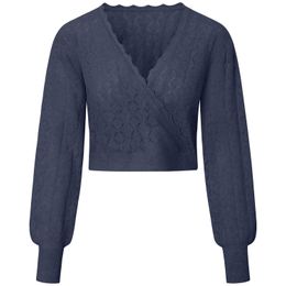 FELICITAS Wickelpullover Padma Marine (Gr&ouml;&szlig;e: M)
