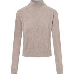FELICITAS Stehkragenpullover Pansy Mittelbraun (Gr&ouml;&szlig;e: XL)