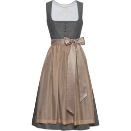 Kr&uuml;ger Kr&uuml;ger Midi-Dirndl Grau (Gr&ouml;&szlig;e: 38)
