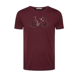 Greenbomb T-Shirt 'Bike Jack' Herren Größe XS beere / schwarz / weiß