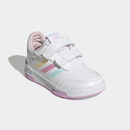 Klettschuh adidas Sportswear "TENSAUR HOOK AND LOOP", Gr. 22, bunt (cloud weiß, almost blau, bliss lila), Synthetik, Textil, Sportlich, Schuhe, für Kinder mit Klettverschluss