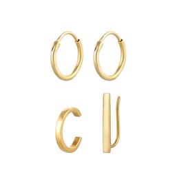Elli Ohrringe Earcuff Damen Gr&ouml;&szlig;e One Size gold