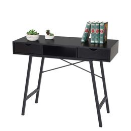 Konsolentisch MCW-E92, Ablagentisch Beistelltisch, 3D-Struktur 100x40cm ~ schwarz